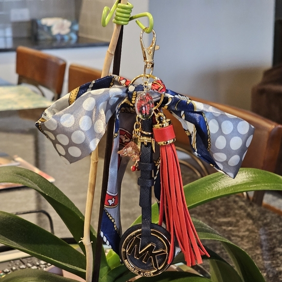 Michael Kors | Accessories | Michael Kors Mk Signature Bag Charm ...